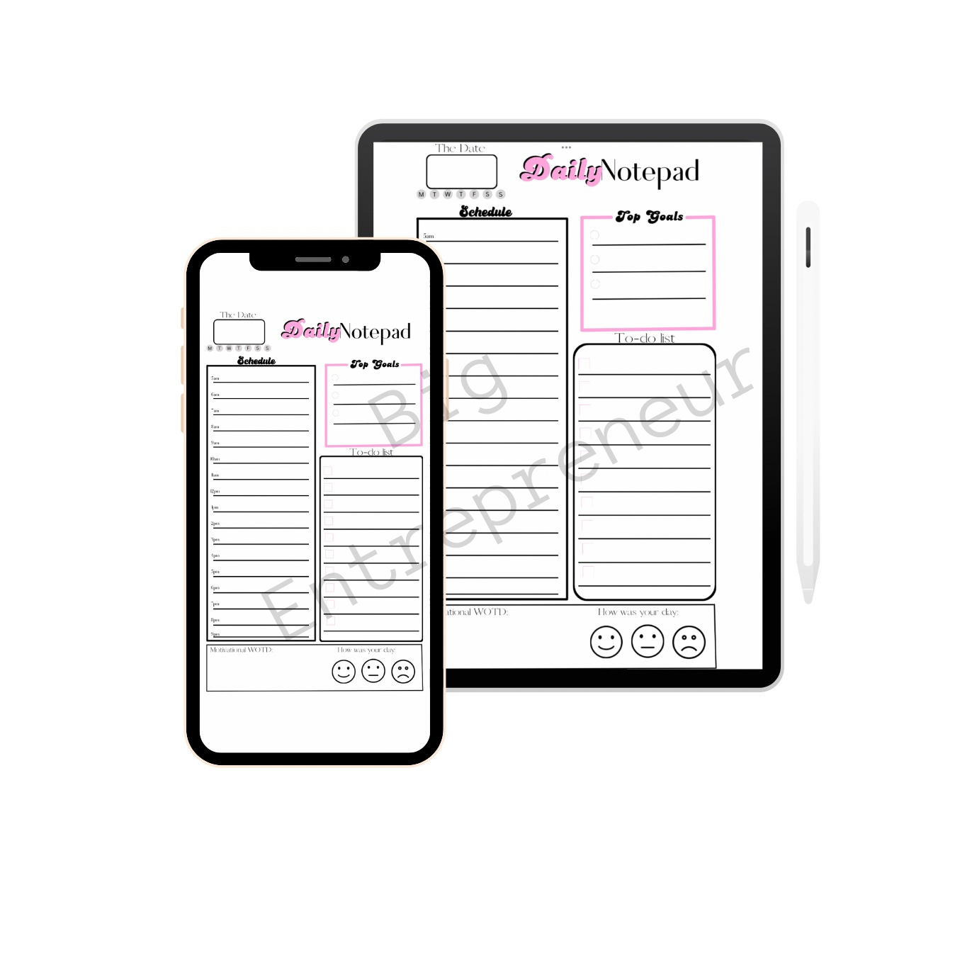 Daily Notepad – Big Entrepreneur Co